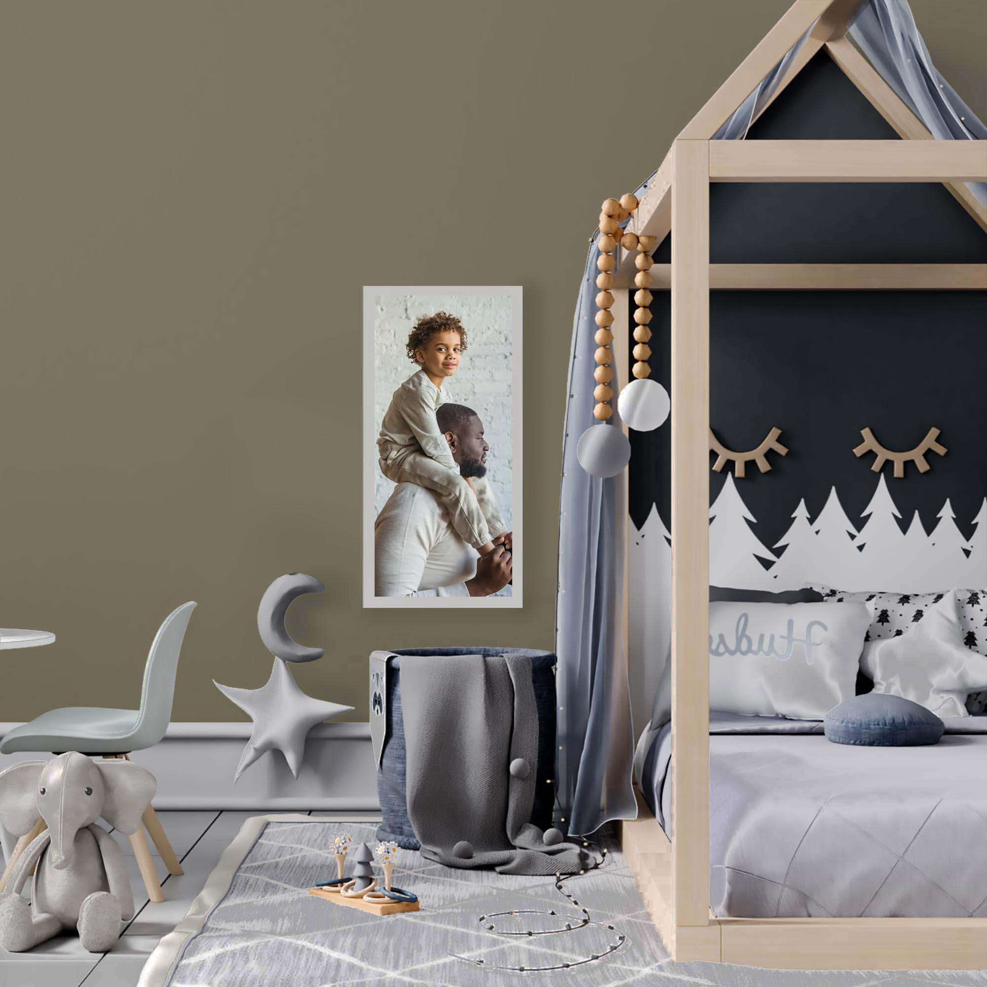 Applique murale personnalisable enfant photo 30x60 | Lumeninside