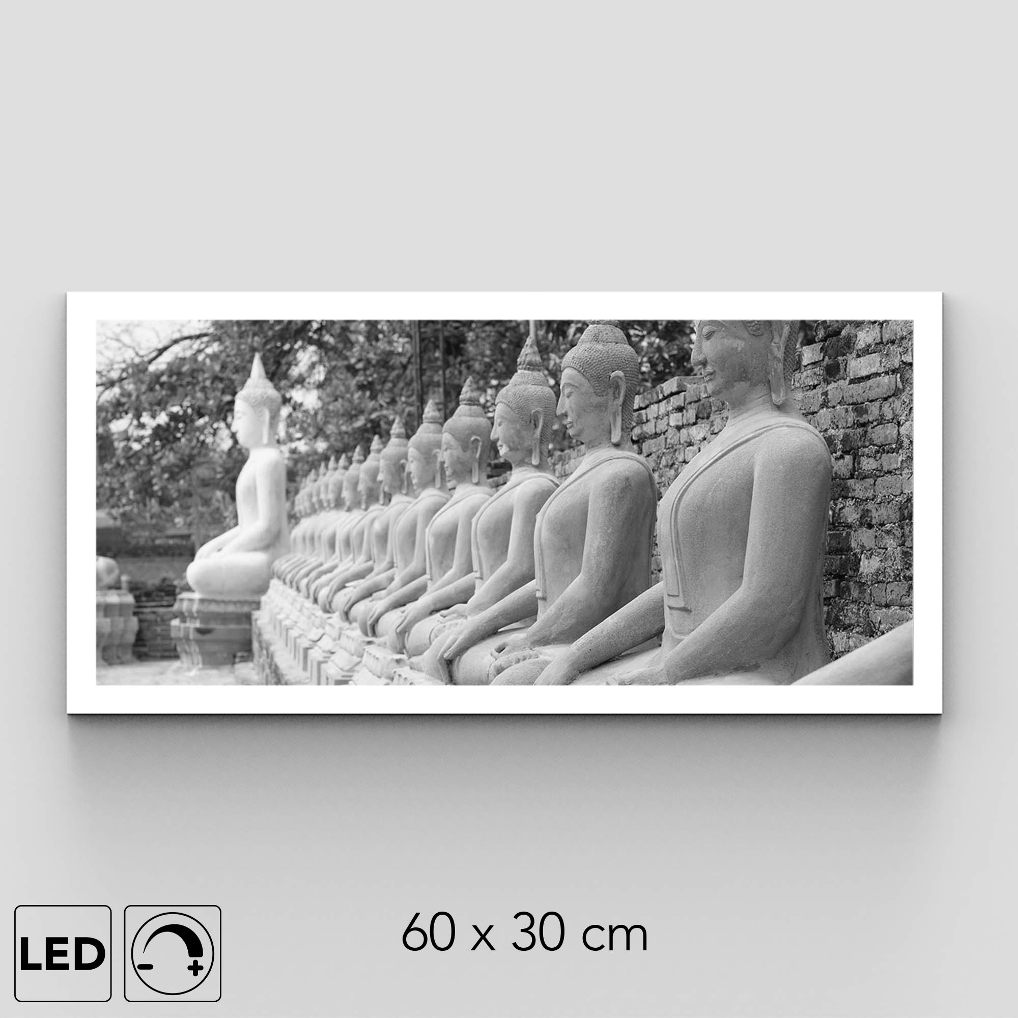 Applique murale yin yang 60x60cm visuel Rustall | Lumeninside