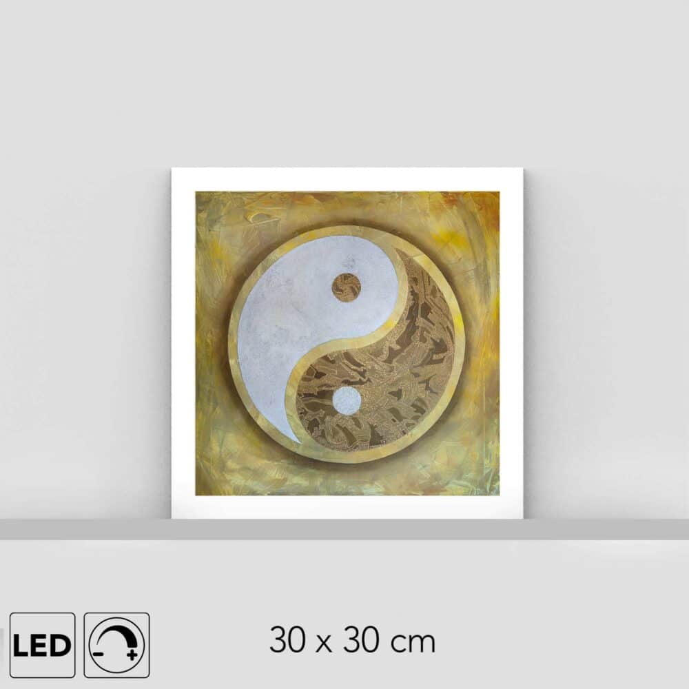 Lampe yin yang 30x30cm visuel Rustall | Lumeninside